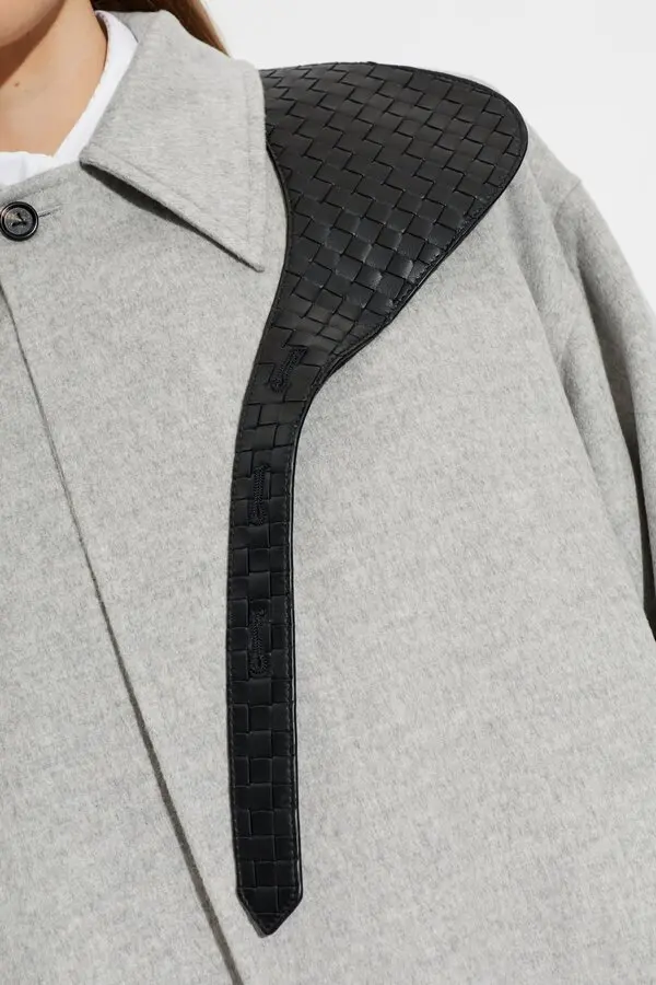 Bottega Veneta Wool Coat With Pockets