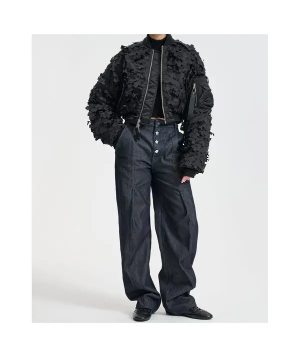 Cecilie Bahnsen Alpha Cb Ma-1 Floral-appliqué Bomber Jacket
