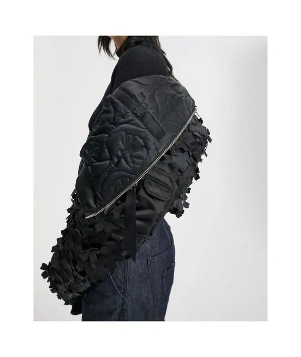 Cecilie Bahnsen Alpha Cb Ma-1 Floral-appliqué Bomber Jacket