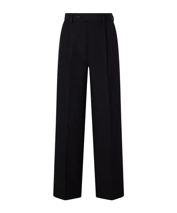 Auralee Pleated Wide-leg Trousers - No