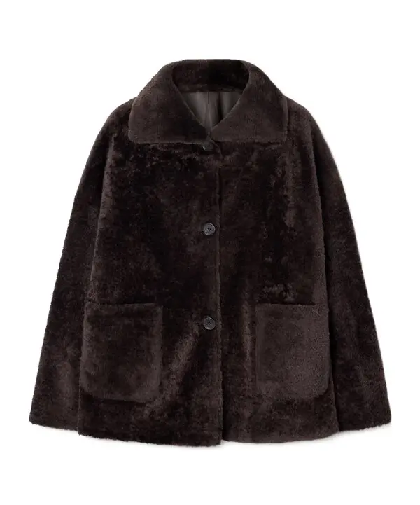 ARMA Sherpa Fleece Coat - Black
