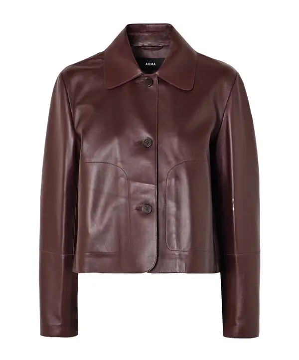 ARMA Emy Leather Jacket - Red