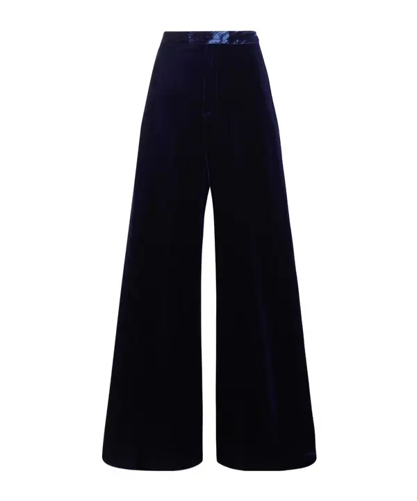 Etro Velvet Wide-leg Pants