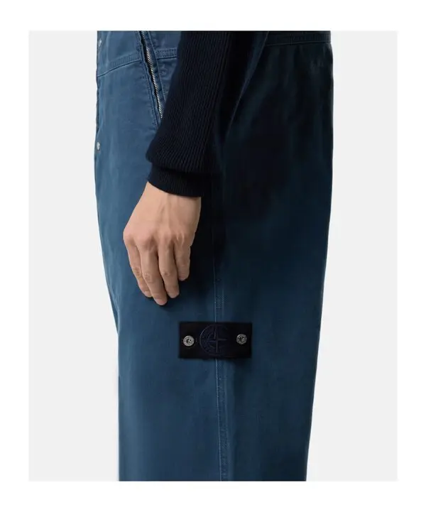 Stone Island Loose-fit Overalls With Pockets