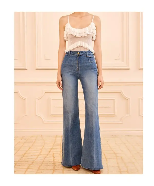 Ulla Johnson High-waisted Wide-leg Flare Jeans