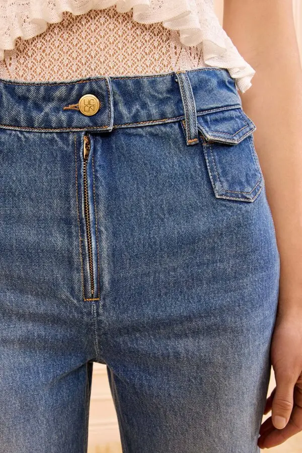 Ulla Johnson High-waisted Wide-leg Flare Jeans