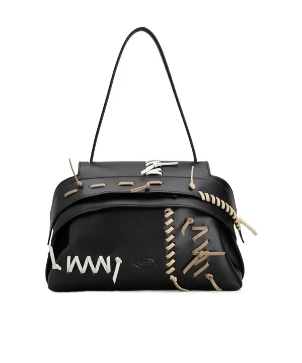 TOD'S Small Wave Shoulder Bag - Black