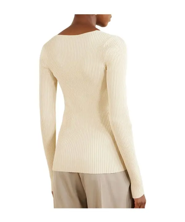 Stella McCartney Ribbed Cotton-blend Sweater