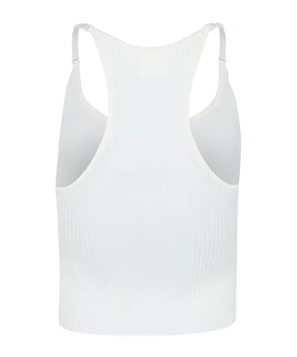 COURREGES Sleeveless Ribbed Tank Top