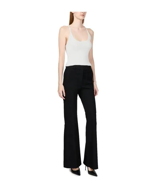 COURREGES Sleeveless Ribbed Tank Top