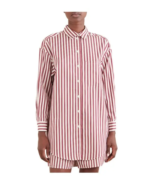 ERES Sir Striped Cotton-poplin Pajama Shirt
