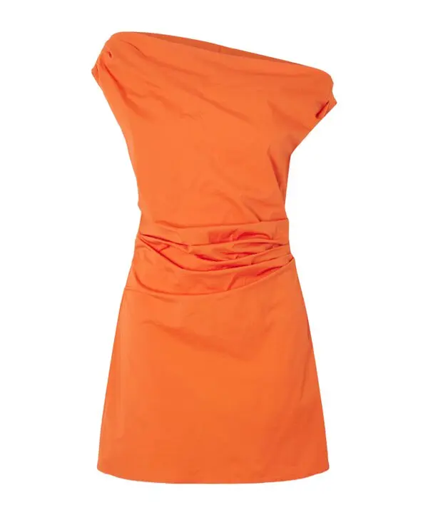 Staud Off-shoulder Mini Dress - Orange