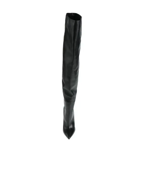Saint Laurent Over The Knee Pointed Toe High Heel Boots