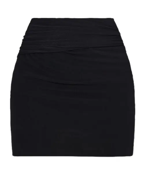 Wardrobe.NYC Seethrough Mesh Mini Skirt - Black