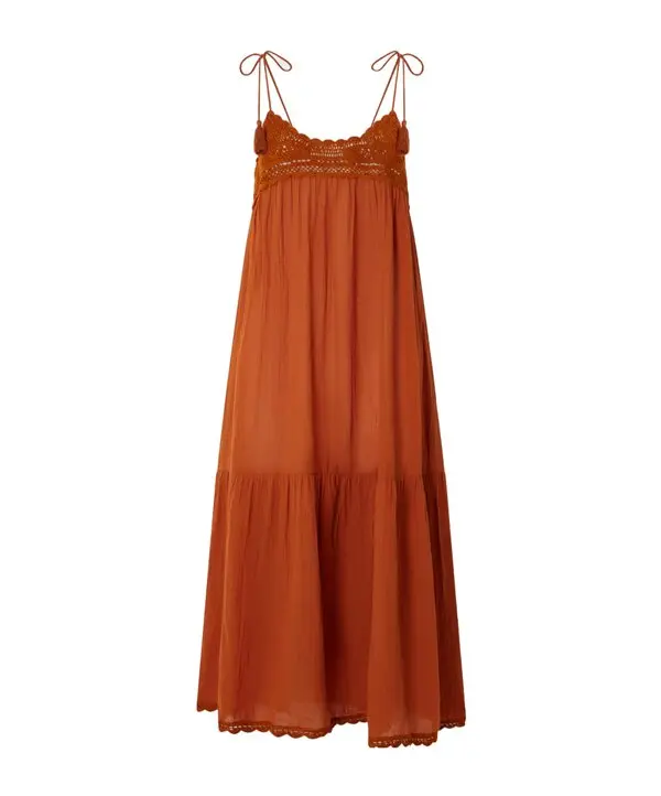Ulla Johnson Strapless Dress - Orange