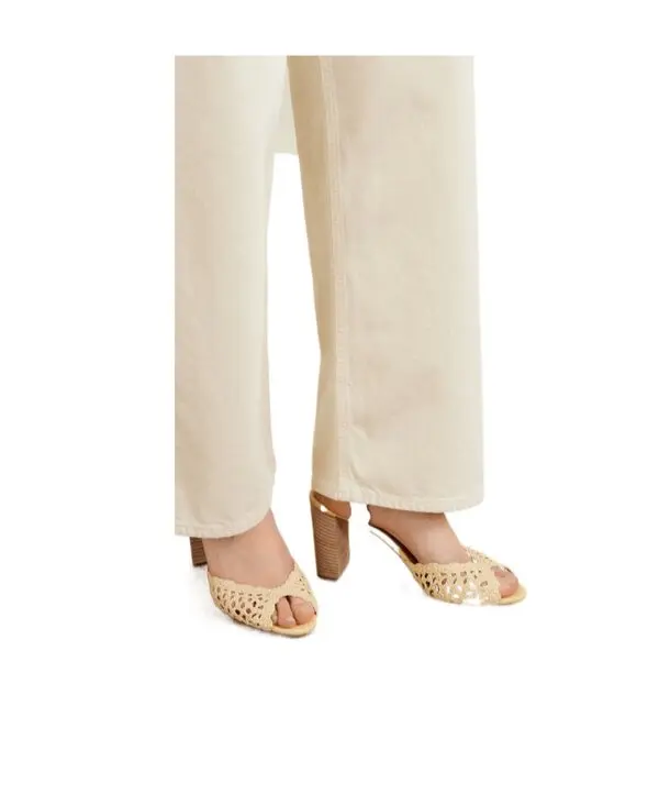 AQUAZZURA Woven Design Buckle-fastening Sandals - Nude