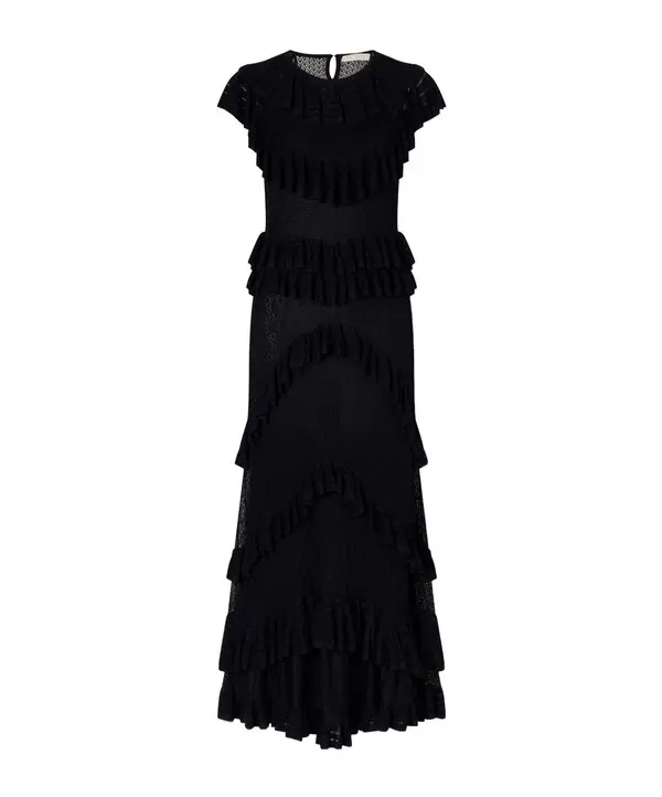 Ulla Johnson Round Neck Dress - Black