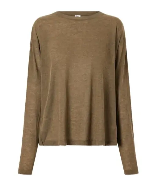 AGOLDE Sasha Lyocell-jersey T-shirt - Brown