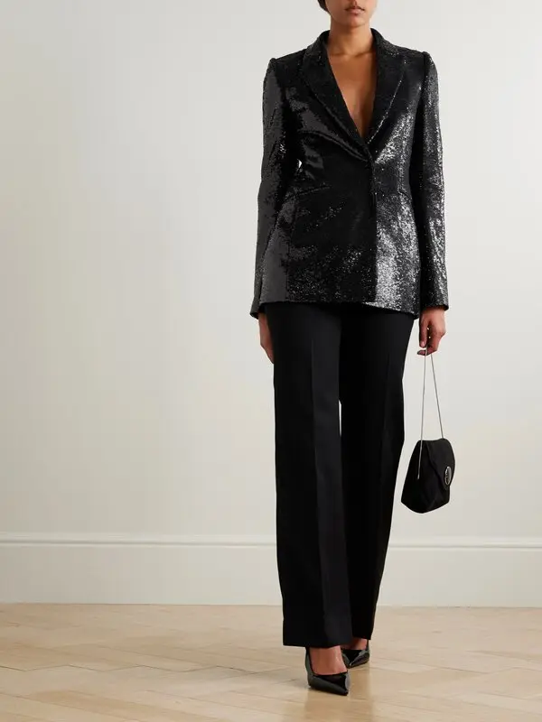 Carolina Herrera Sequined Tulle Blazer