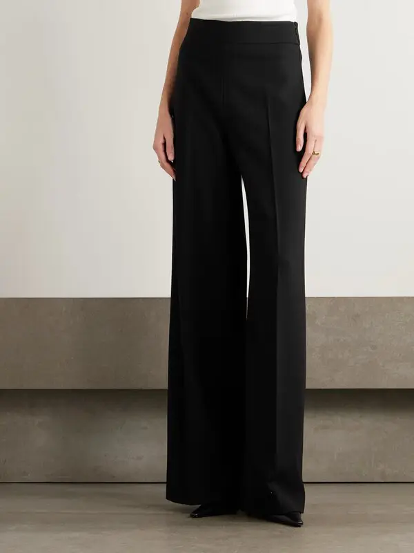 Carolina Herrera Diane Wool Blend Wide-leg Pants