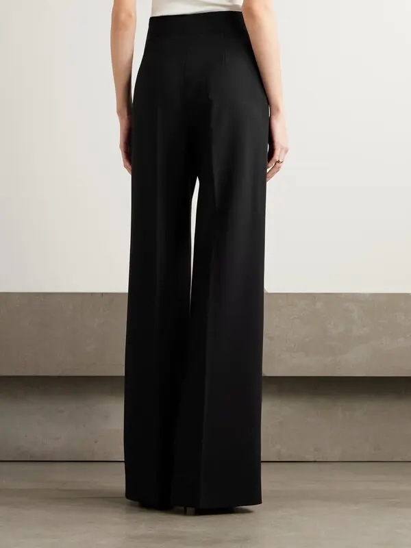 Carolina Herrera Diane Wool Blend Wide-leg Pants