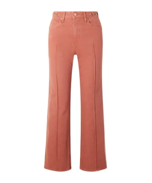 Ulla Johnson High-waisted Straight Leg Jeans - Red