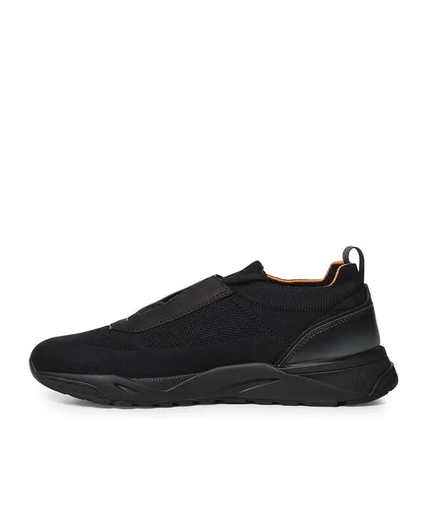 Santoni Mesh Panel Slip-on Sneakers
