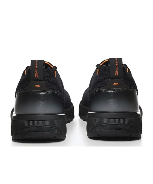 Santoni Mesh Panel Slip-on Sneakers