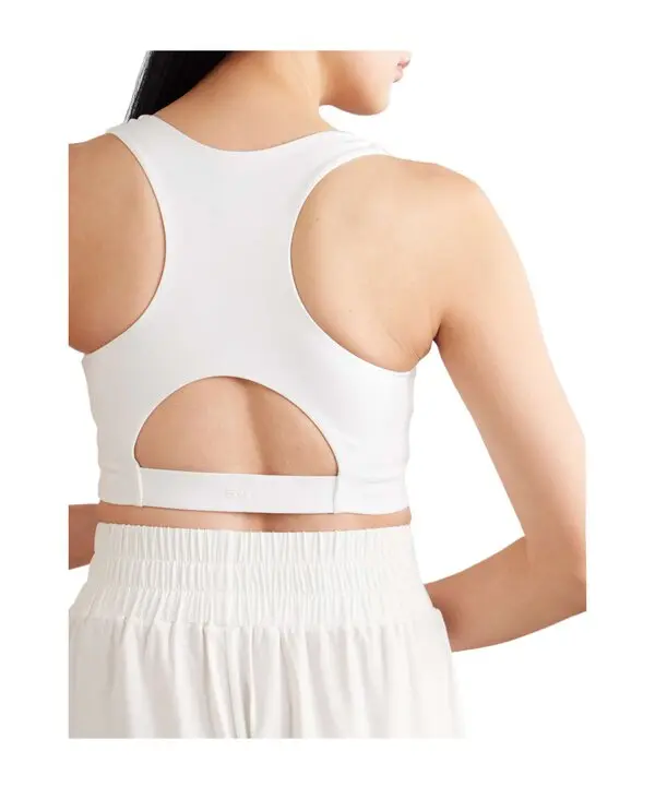ERES Cutout Embroidered Stretch-jersey Sports Bra