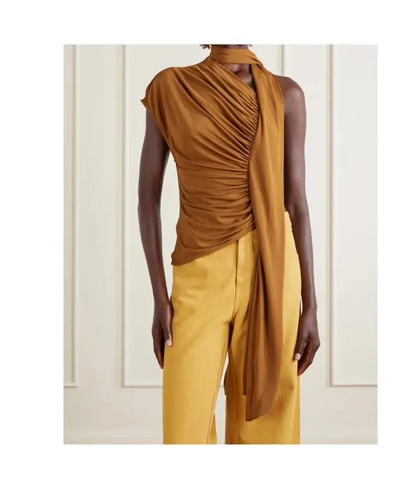 Christopher Esber Vienna Draped Jersey Blouse