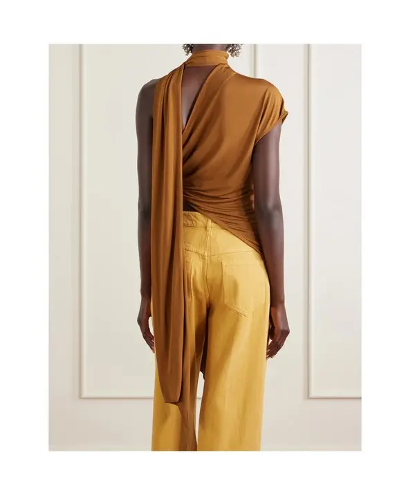 Christopher Esber Vienna Draped Jersey Blouse