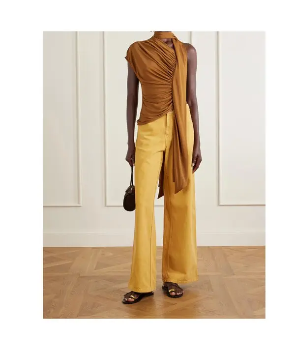Christopher Esber Vienna Draped Jersey Blouse