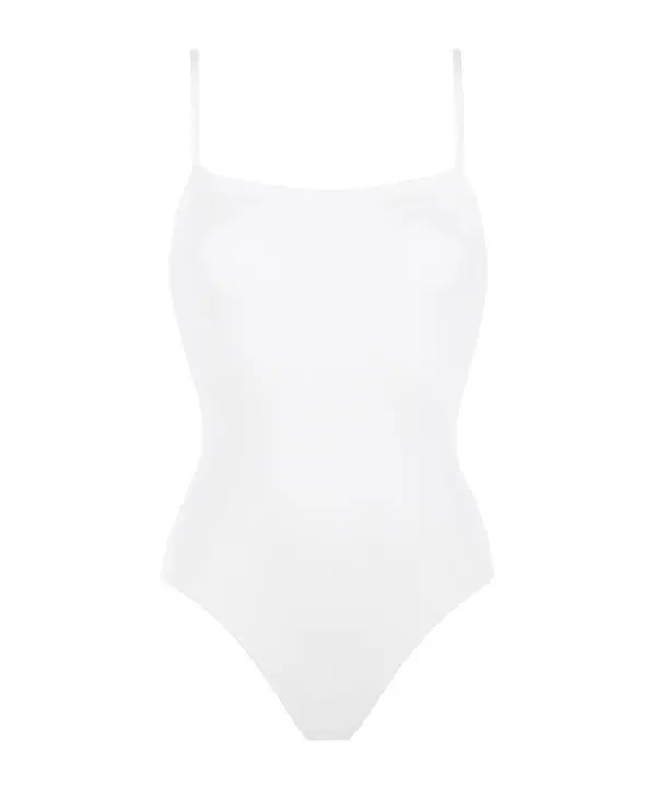 ERES Solid Color One-piece Swimsuit - White