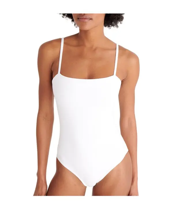 ERES Solid Color One-piece Swimsuit
