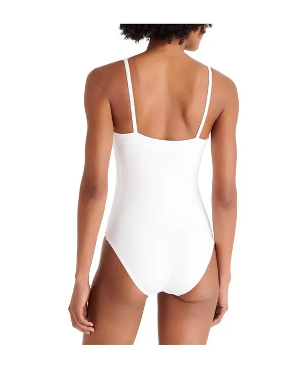 ERES Solid Color One-piece Swimsuit
