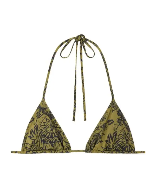 Ulla Johnson Triangle Bikini Top - Green