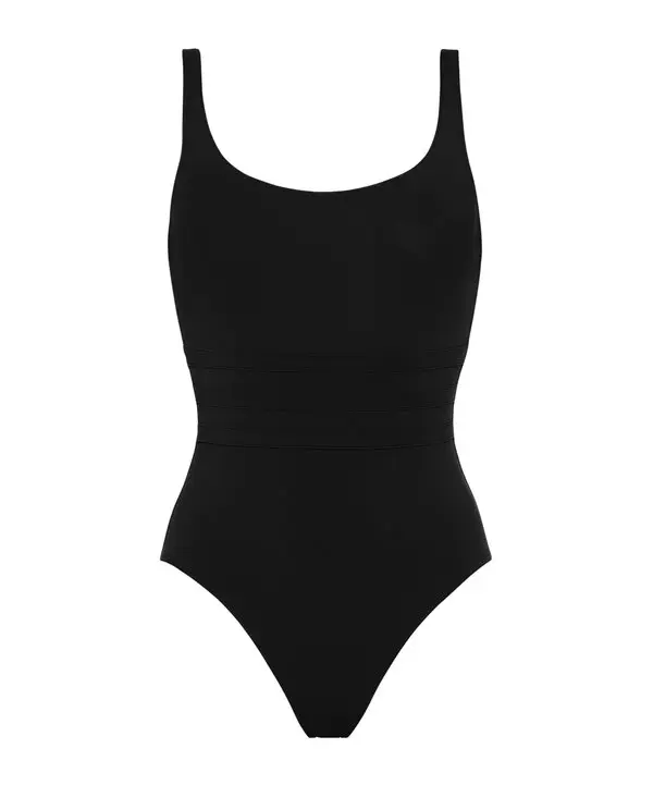 ERES Solid Color One-piece Swimsuit - Black