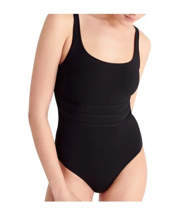 ERES Solid Color One-piece Swimsuit