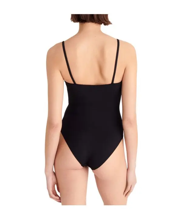 ERES Solid Color One-piece Swimsuit