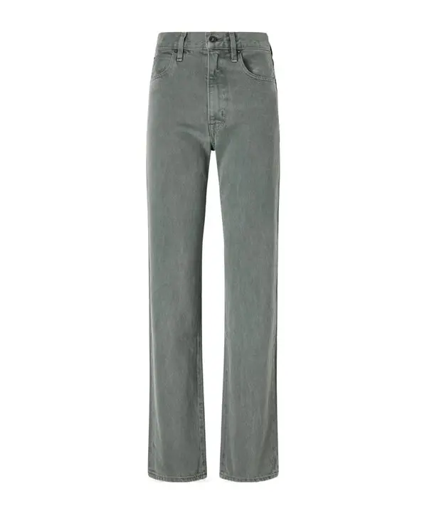 SLVRLAKE High-rise Straight-leg Jeans - Gray