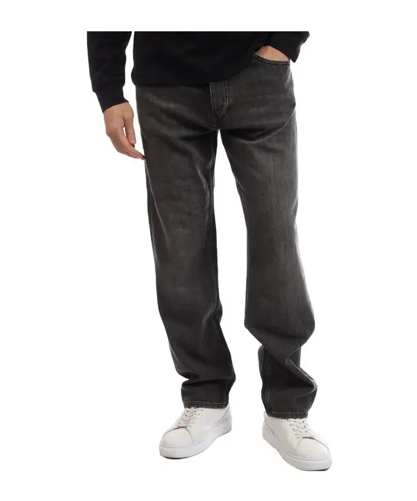 Hugo Boss Washed Wideleg Jeans - Grey