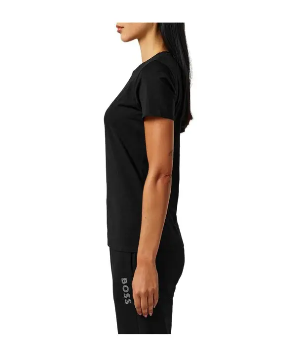 Hugo Boss Premium Cotton T-shirt With Logo Accent