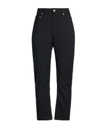 Rick Owens Solid Color Wool Pants - Black