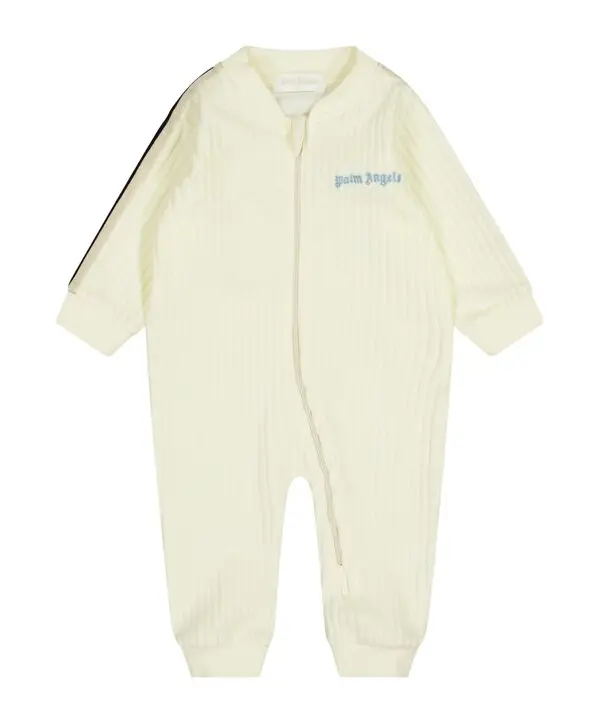 Palm Angels Ribbed Zip-up One-piece Suit - No