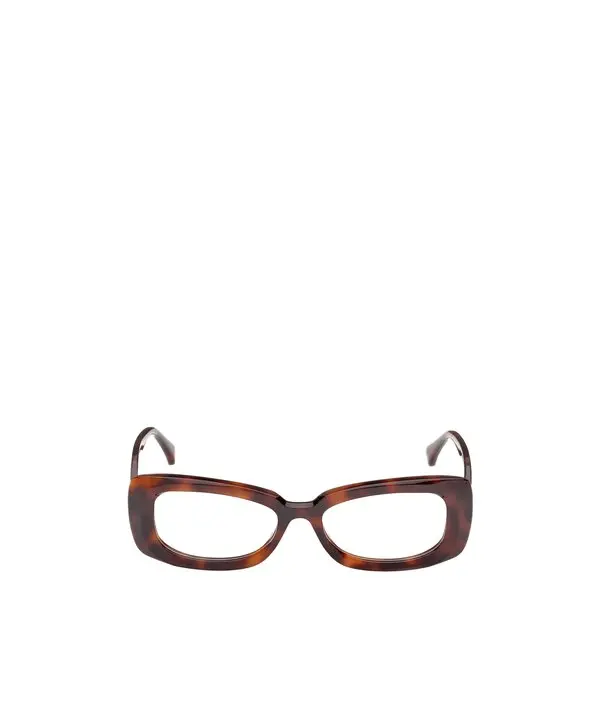 Max Mara Rectangular Frame Eyeglasses - Brown