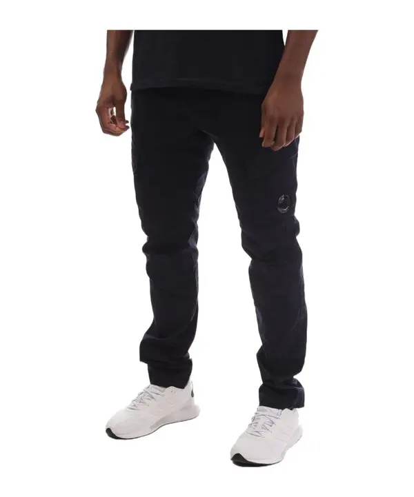 C.P. COMPANY Stretch Sateen Lens Cargo Pants - Black