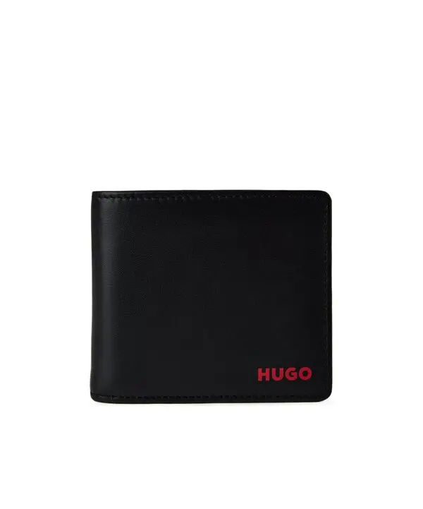 Hugo Boss Solid Color Card Wallet - Black