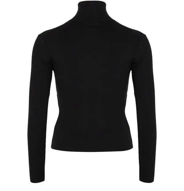 COURREGES Zipped Mockneck Sweater