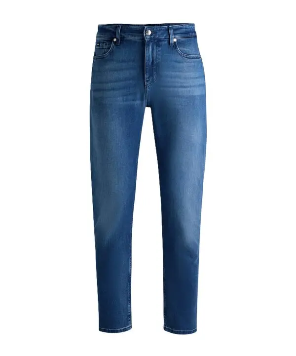 Hugo Boss Washed Cropped Jeans