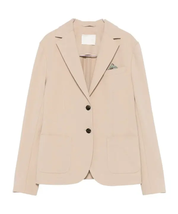 CIRCOLO 1901 Single-breasted Notched-lapels Jacket - Beige